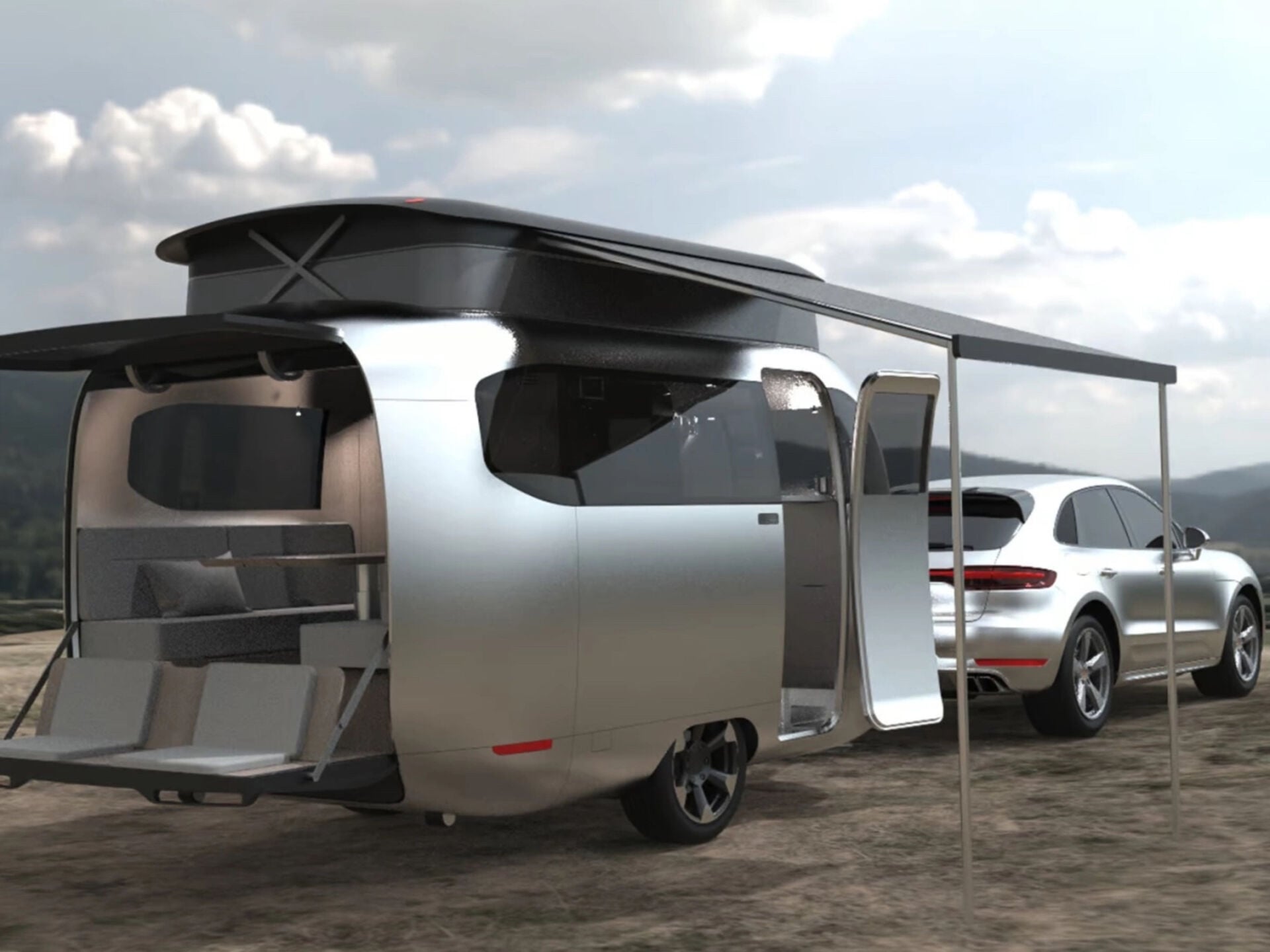 Porsche Airstream: Wohnwagen der Zukunft | auto-illustrierte - Das ...